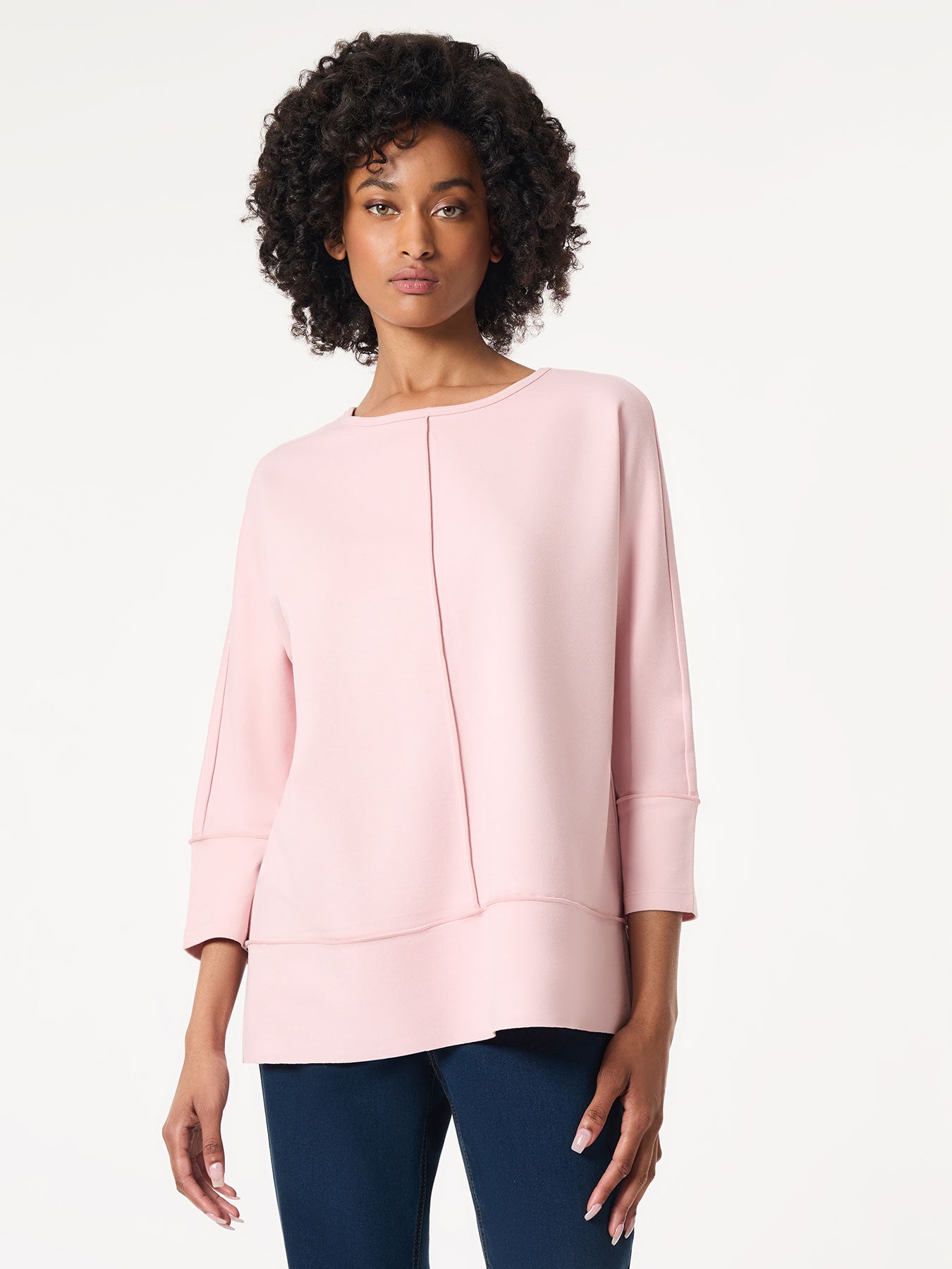 Petite Seam Detail Dolman Tunic