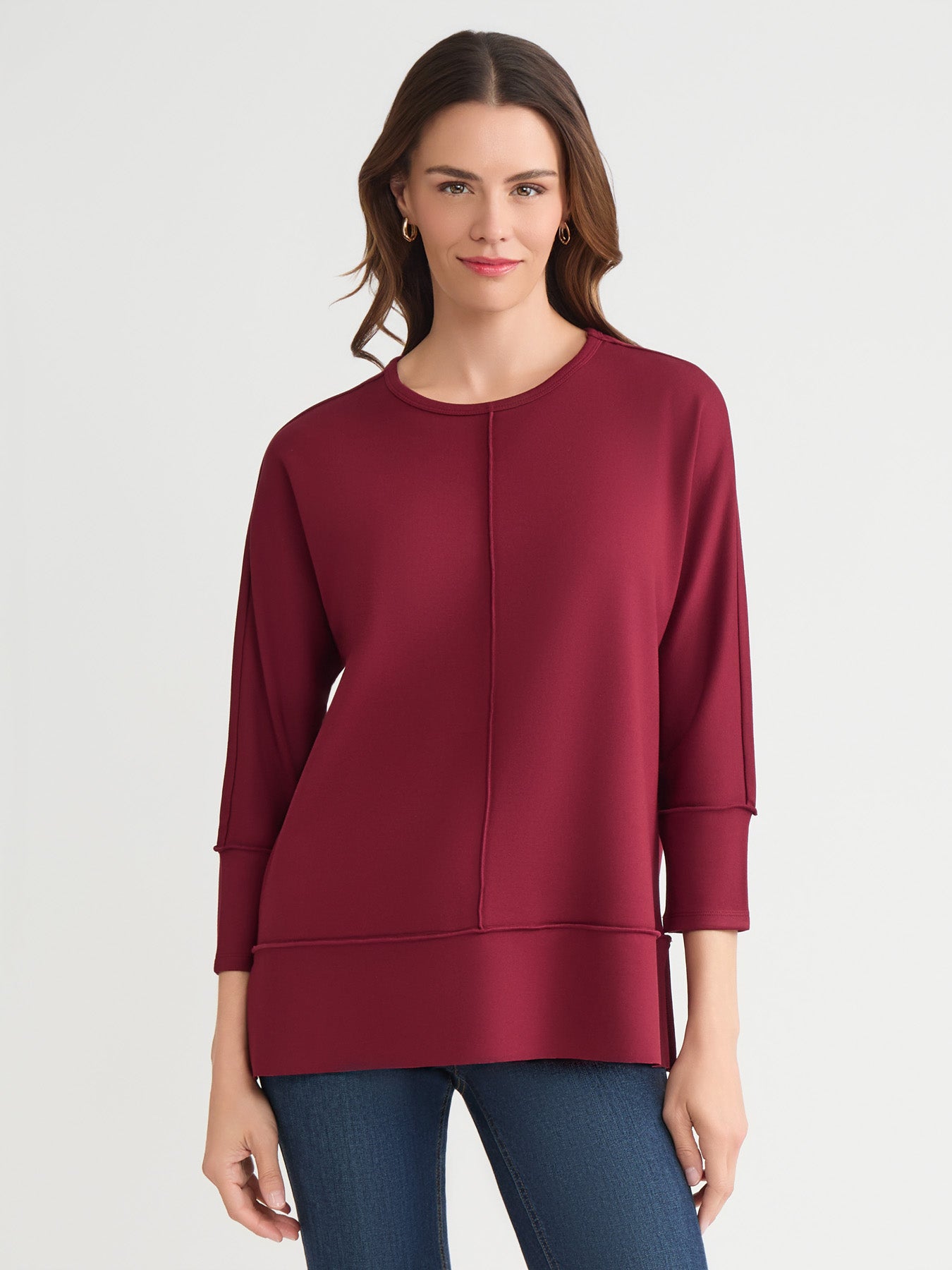 Plus Seam Detail Dolman Tunic