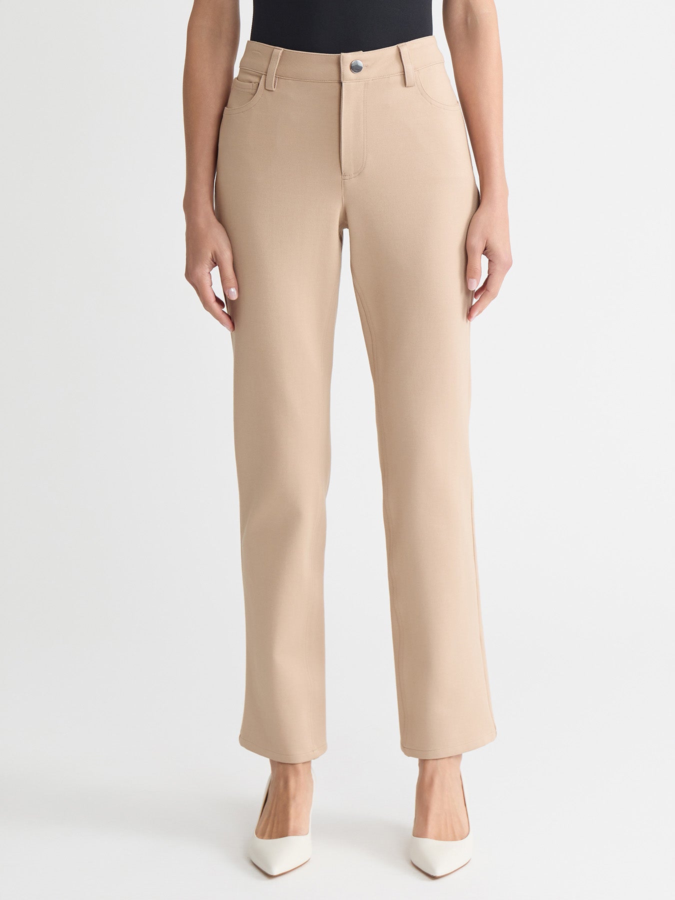 Petite Lexington Straight Leg Pants, Modern Compression